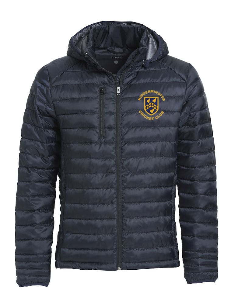 Padded Jacket (Hudson) Navy - Kidderminster | Hawk Cricket