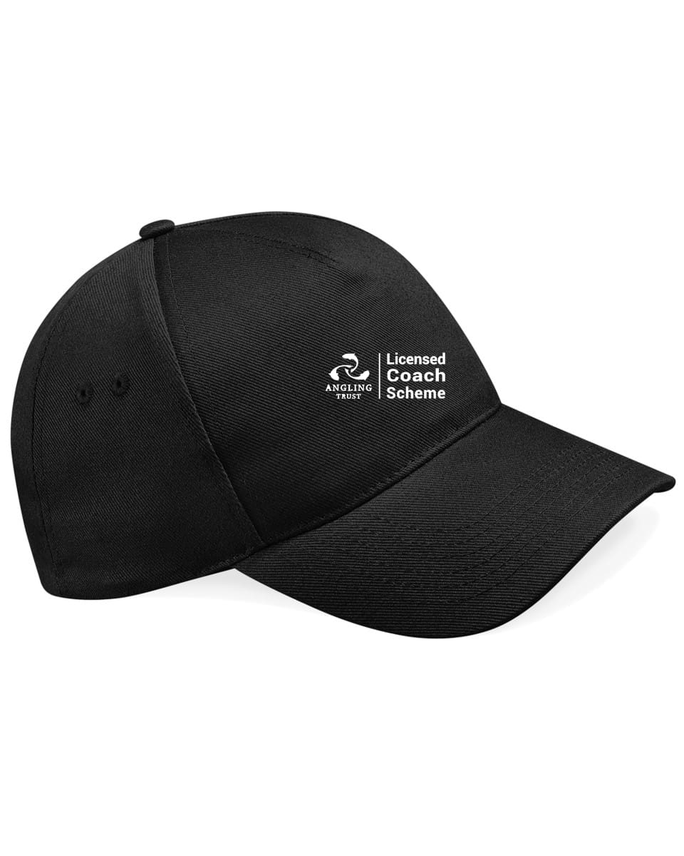Baseball Style Cap Black (B15) Angling Trust | Hawk Cricket