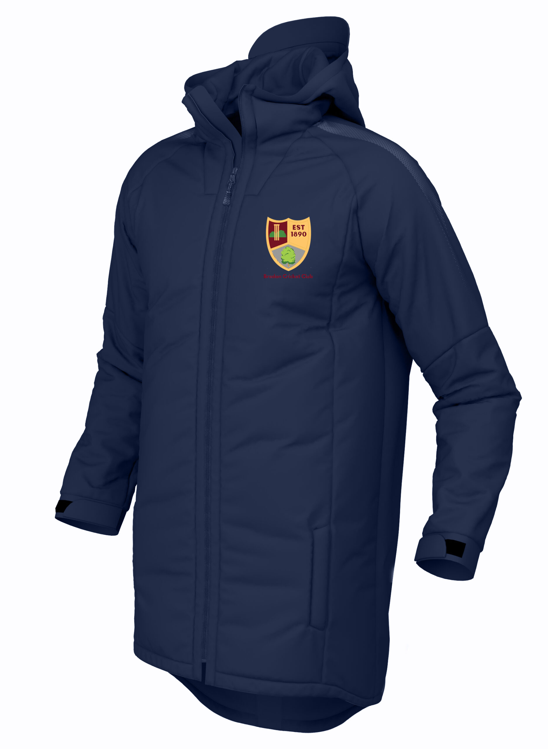 Pro Padded 3/4 Coat (E894) Navy - Calverhall cc | Hawk Cricket